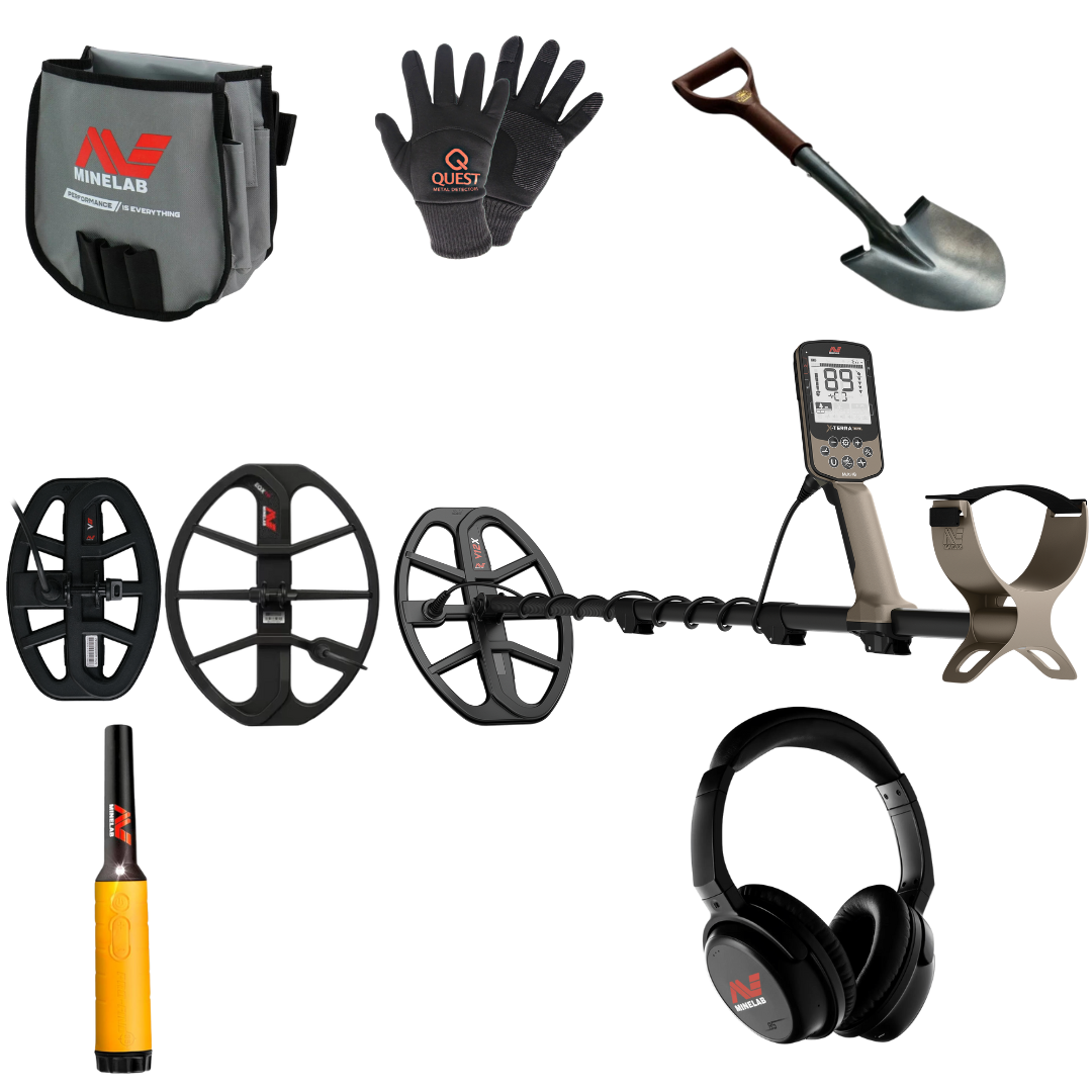 Minelab X-TERRA ELITE Expedition pack metal detector -Ultimate Bundle ...
