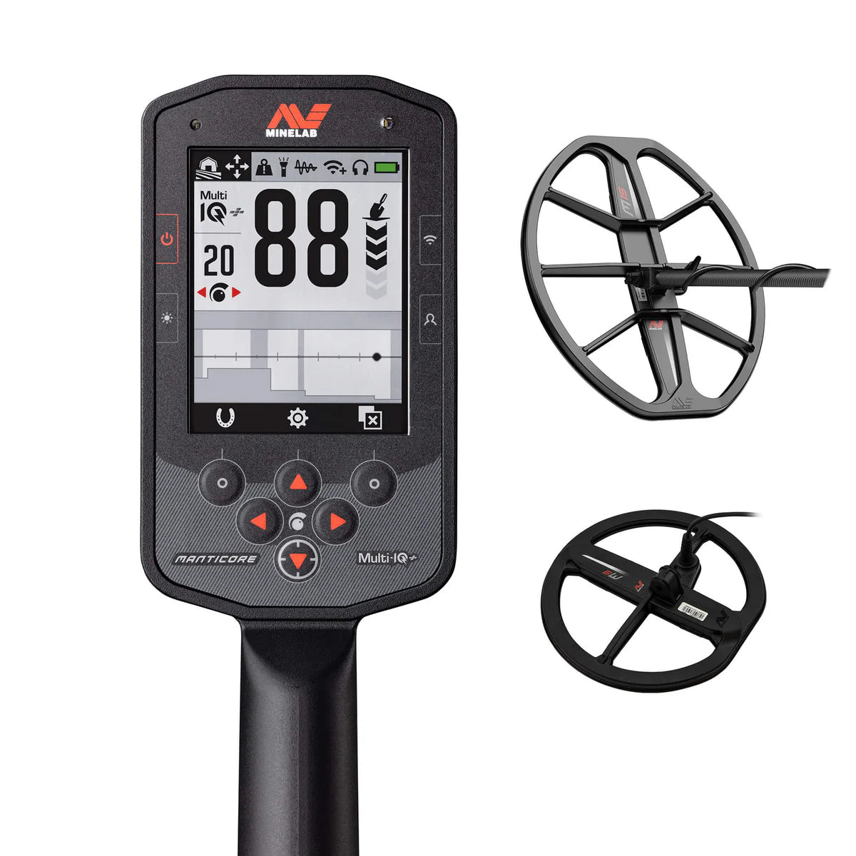 Minelab Manticore Metal Detector + Free M9 & M15 Search Coils – Spin a ...
