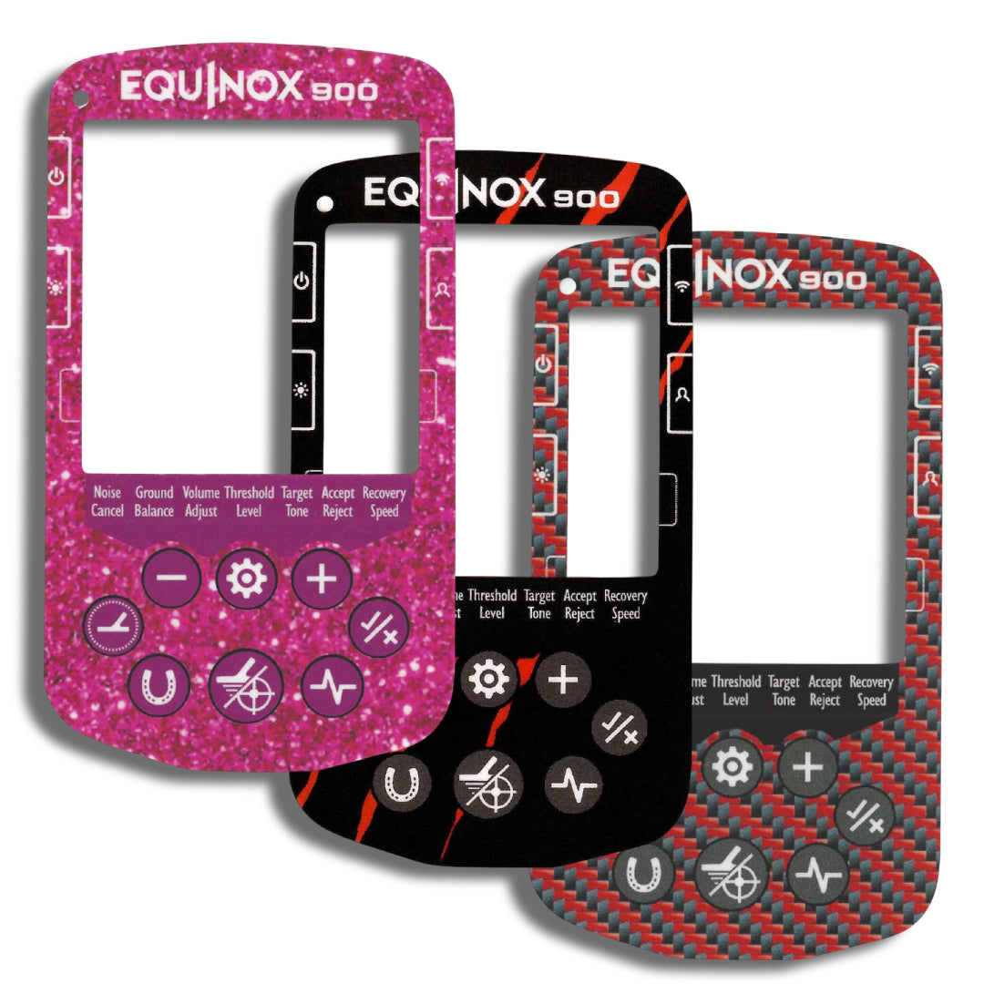 Keypad Sticker for The Minelab Equinox 900 – Spin a disc metal detectors