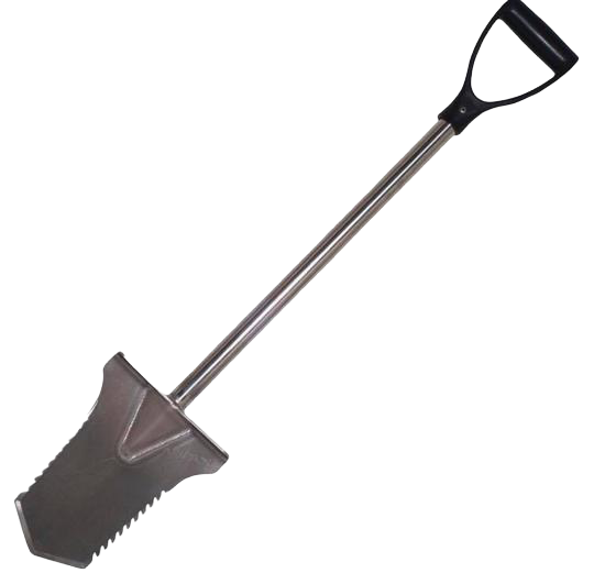 Evolution Pro Cut stainless steel spade with plastic D handle. – Spin a ...